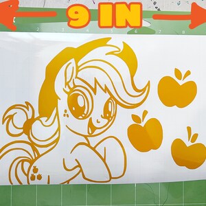MLP Applejack My Little Pony Mane Equestria Girls Car Sticker Adhesive ...