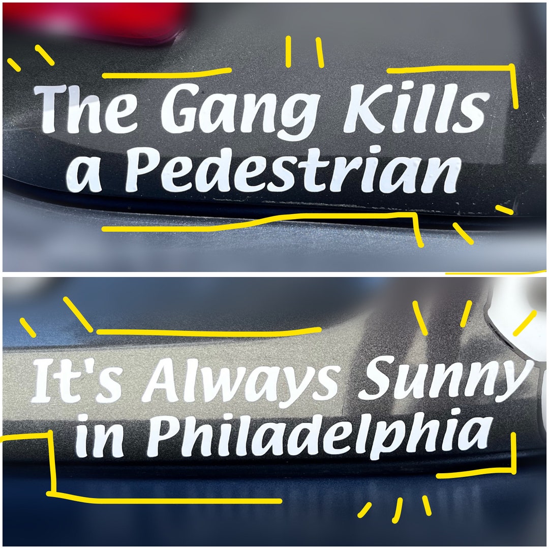 Its Always Sunny in Philadelphia IASIP Funny Decal Meme Car Adhesive ...