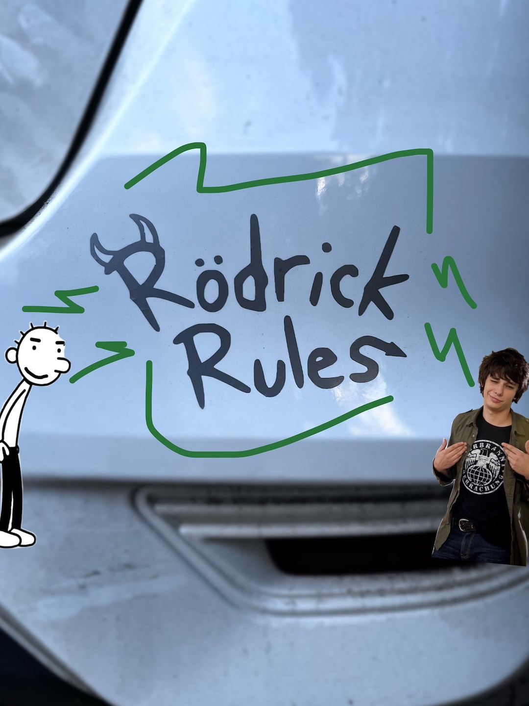 Diary of a Wimpy Kid Rodrick Rules Heffley Vinyl Sticker Adhesive Decal ...