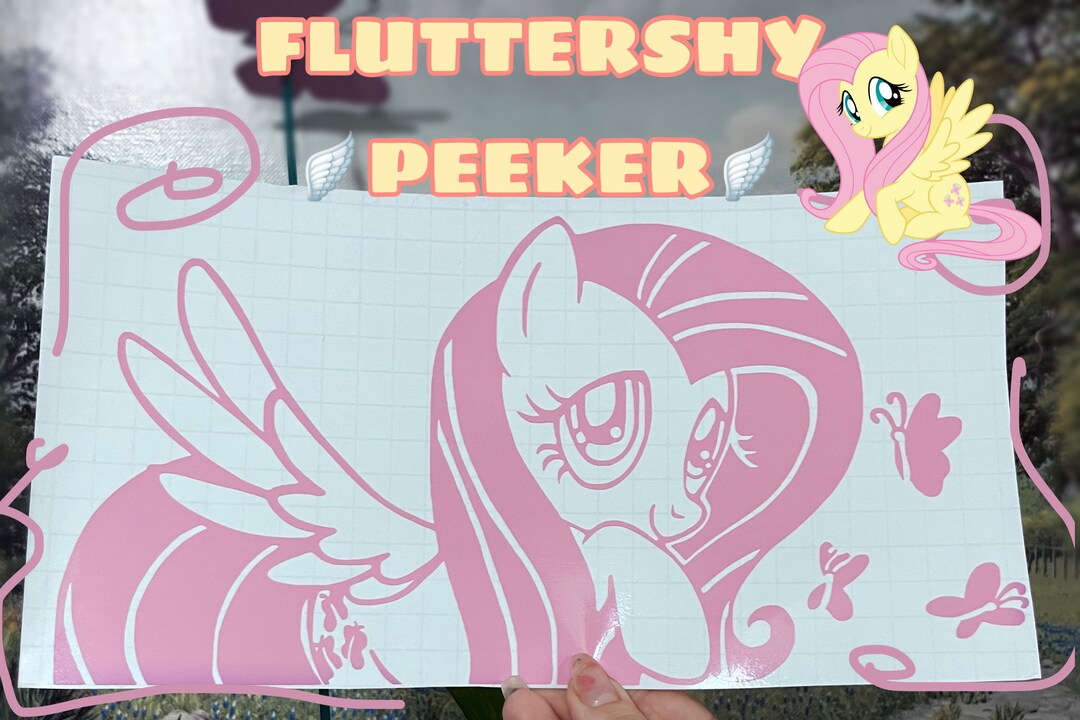 MLP Fluttershy My Little Pony Friendship is Magic Equestria Vinyl Decal ...