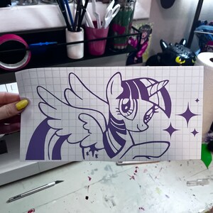 MLP Twilight Sparkle My Little Pony Car or Laptop Decal Peeker Sticker ...