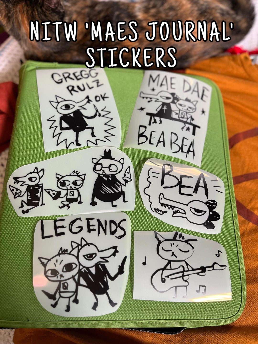 NITW Night in the Woods Video Game Mae’s Journal Entry Drawings Laptop ...