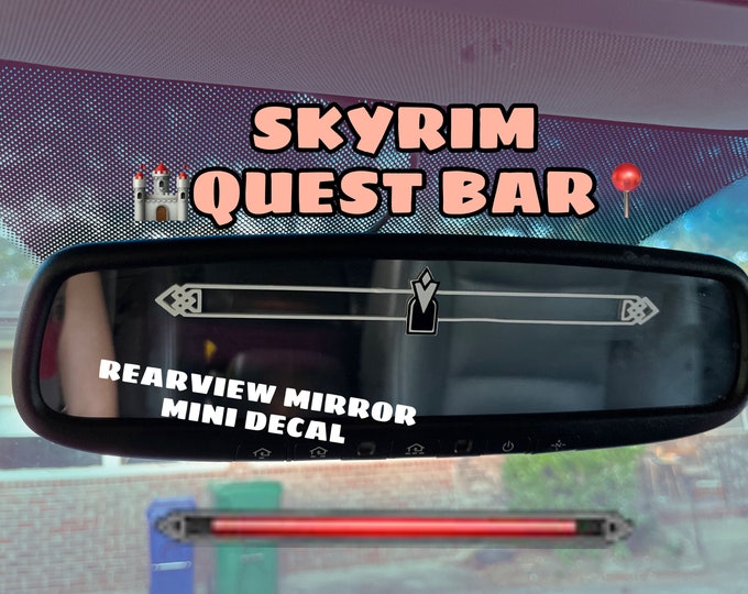 Skyrim Navigation Compass Quest Bar Rearview Mirror Mini Permanent ...