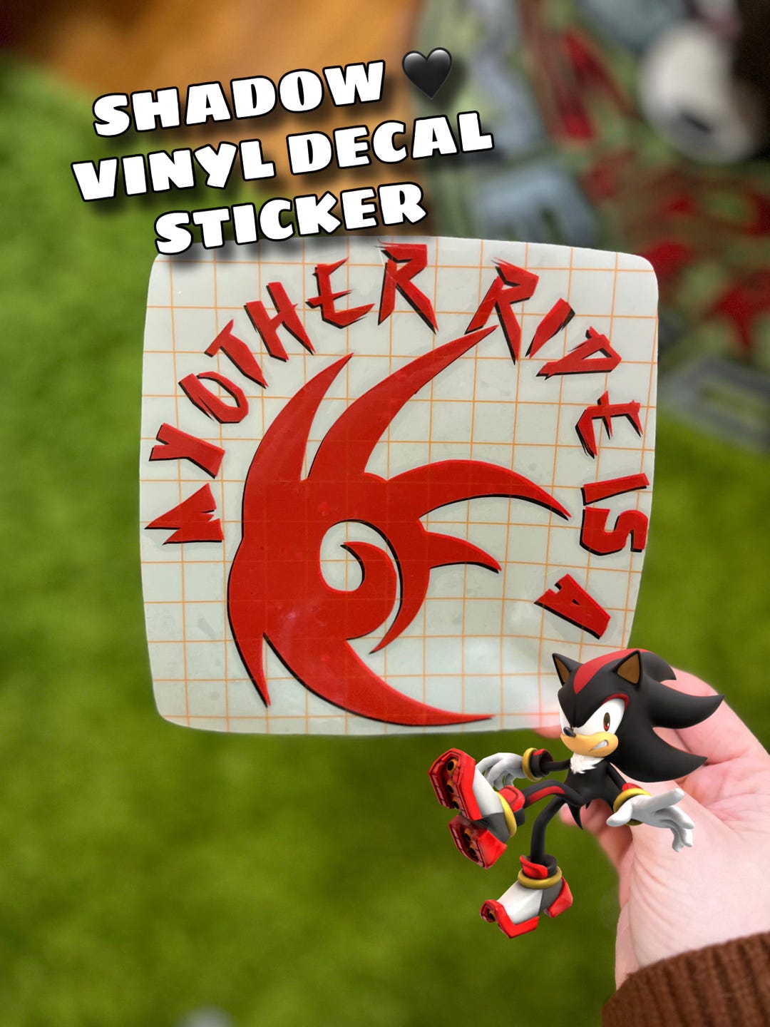 Shadow the Hedgehog My Other Ride is a Sonic SEGA Vinyl Funny Decal Car ...