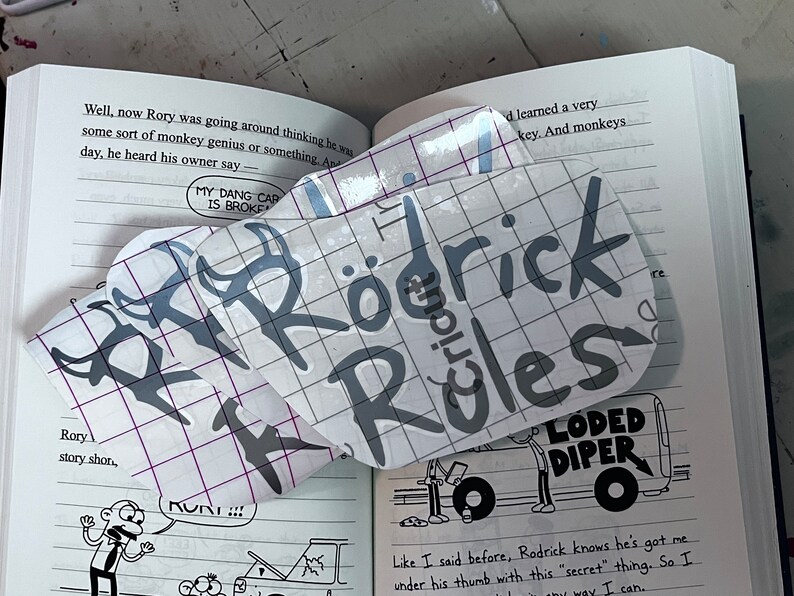 Diary of a Wimpy Kid Rodrick Rules Heffley Vinyl Sticker - Etsy