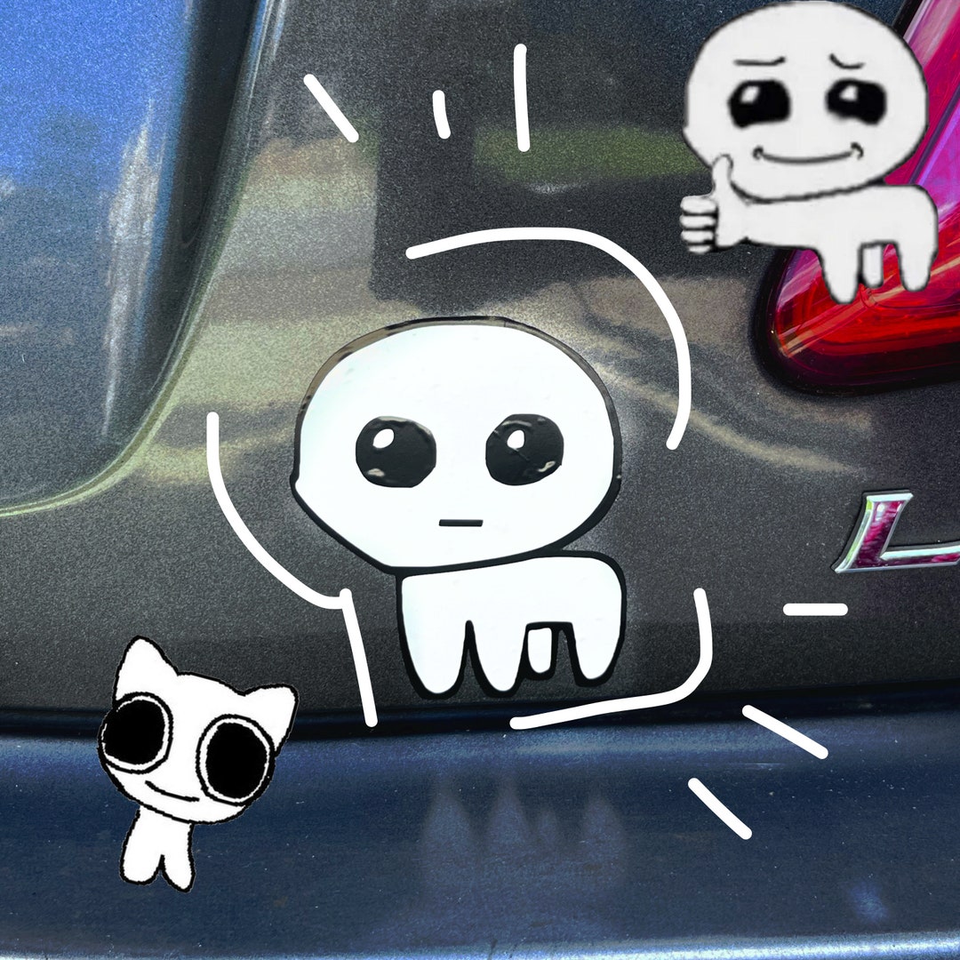 Autism Creature Vinyl Decal Adhesive Layered Cricut Black & White - Etsy