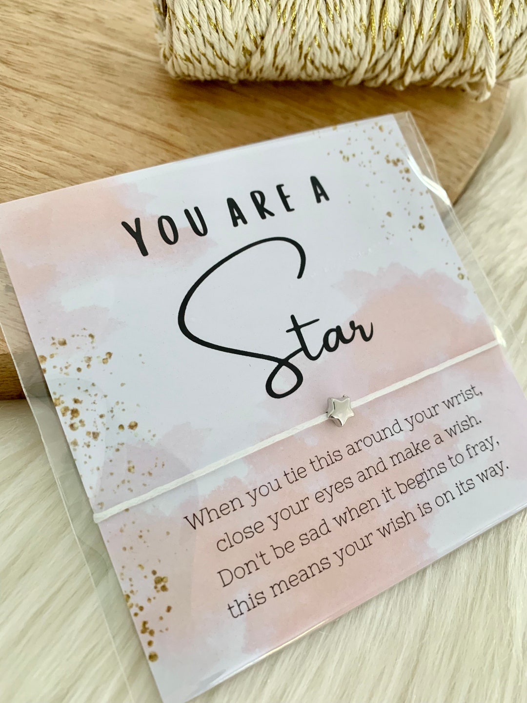 You Are A Star Wish Bracelet Class Encouragement Gift Student Gift ...