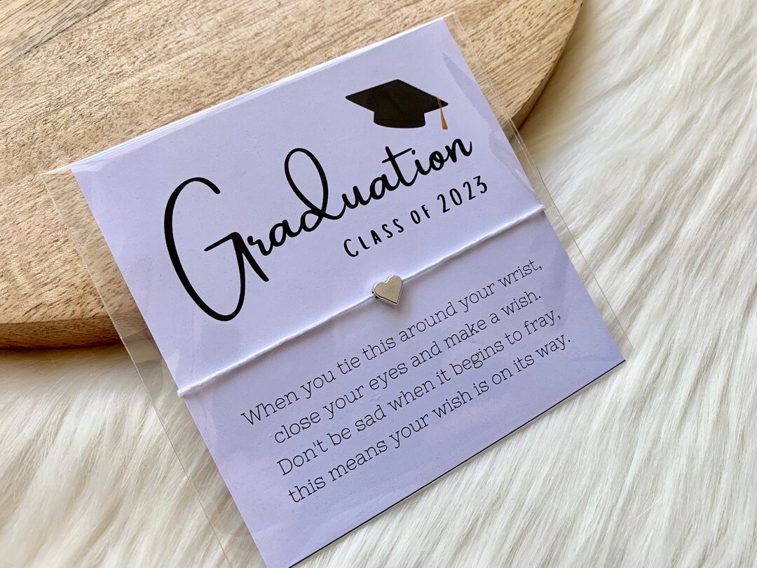 Graduation Wish Bracelet Class of 2023 Graduation Gift Group Graduation ...