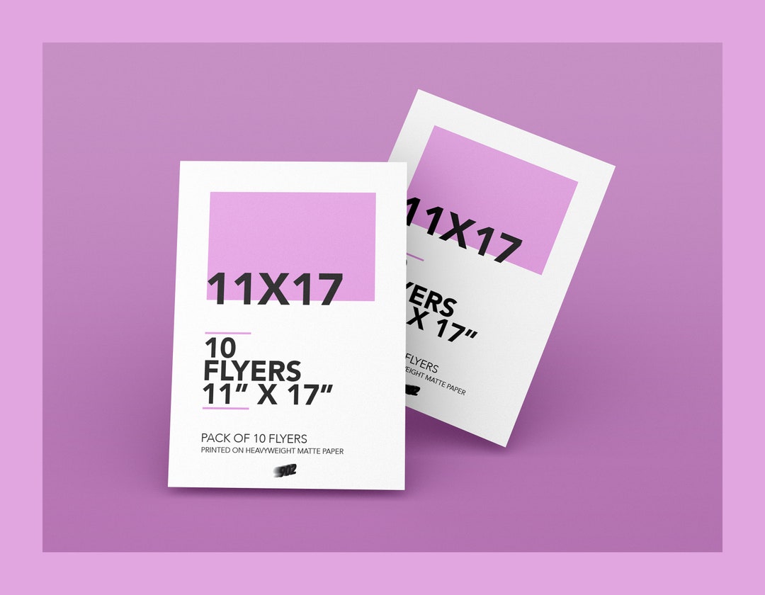 10 Pack Custom Flyers 11x17 Cardstock Live Events Bands Concerts Art ...