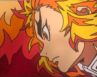 Flame Hashira Art - Etsy