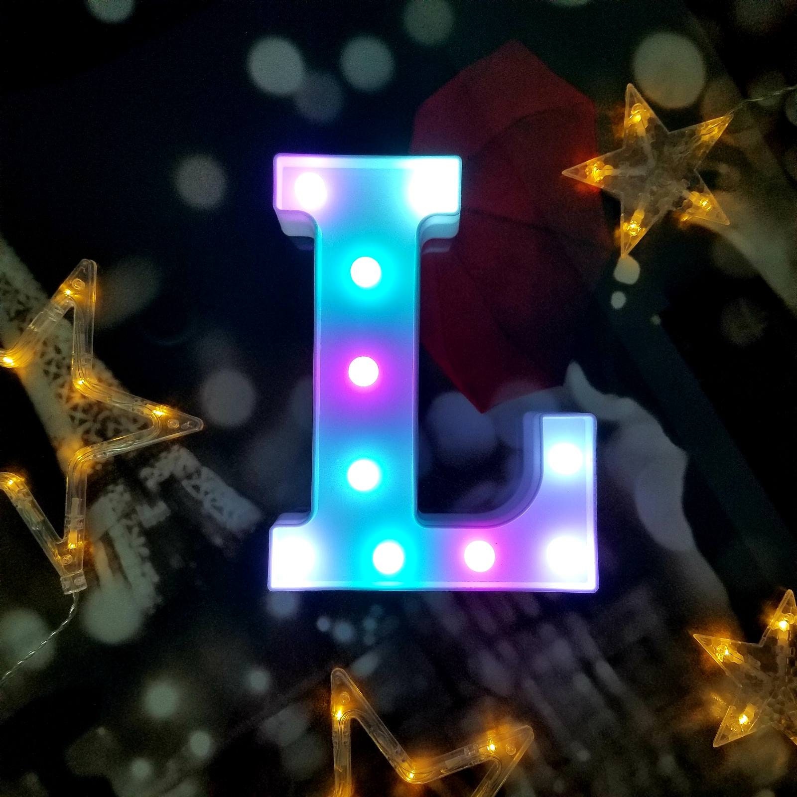 Marquee 9" Multicolor LED Alphabet Letters & Numbers| Proposal ...