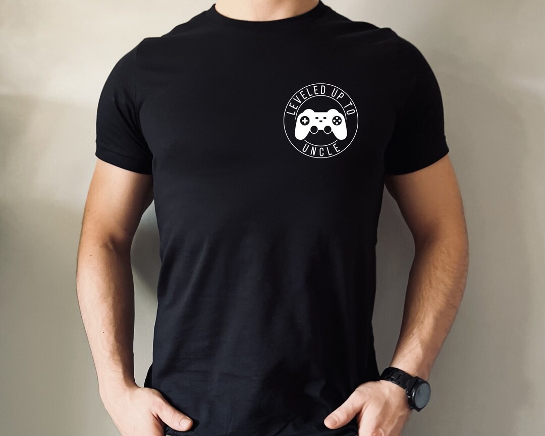 Leveled up to Uncle Shirt for Men, Pregnancy Announcement Shirt for ...