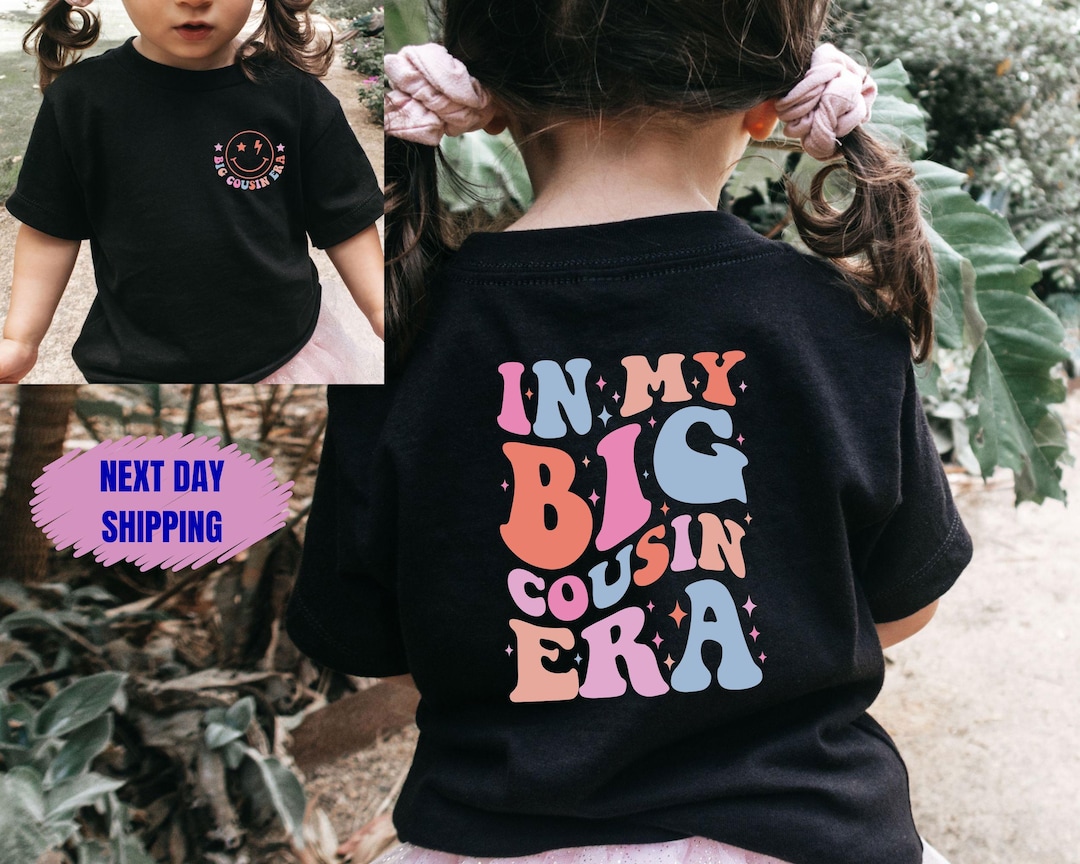 In My Big Cousin Era Shirt, Big Cousin Shirt, Toddler Shirt, Retro Kids Shirt, Youth Tee, Gifts ...