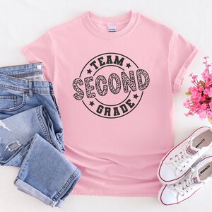 Team Second Grade Shirt, 2nd Grade Teacher Shirt, Teacher Appreciation ...