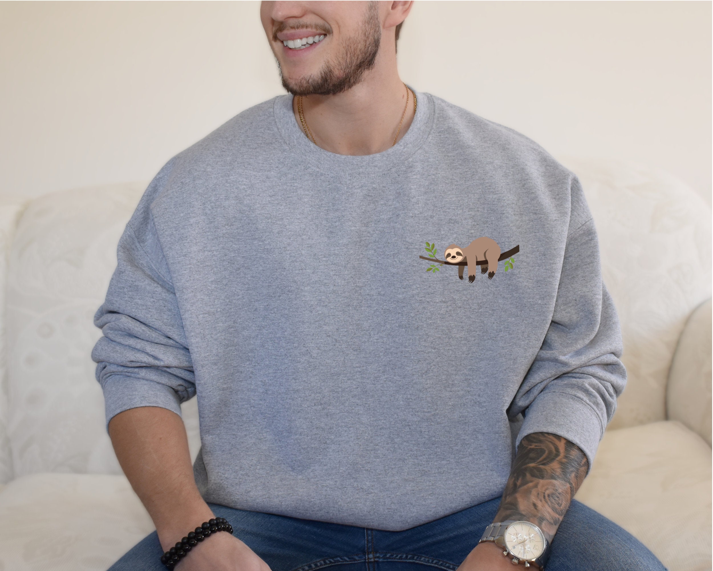Funny Sloth Sweatshirt, Sloth Sweater, Cute Animal, Animal Lover Hoodıe ...