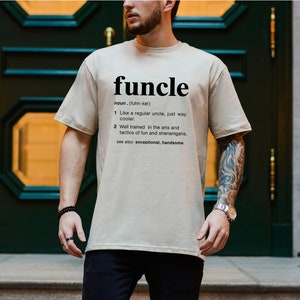 Funcle Definition Shirt, Funny Uncle Tee, Gift for Uncle, New Uncle ...