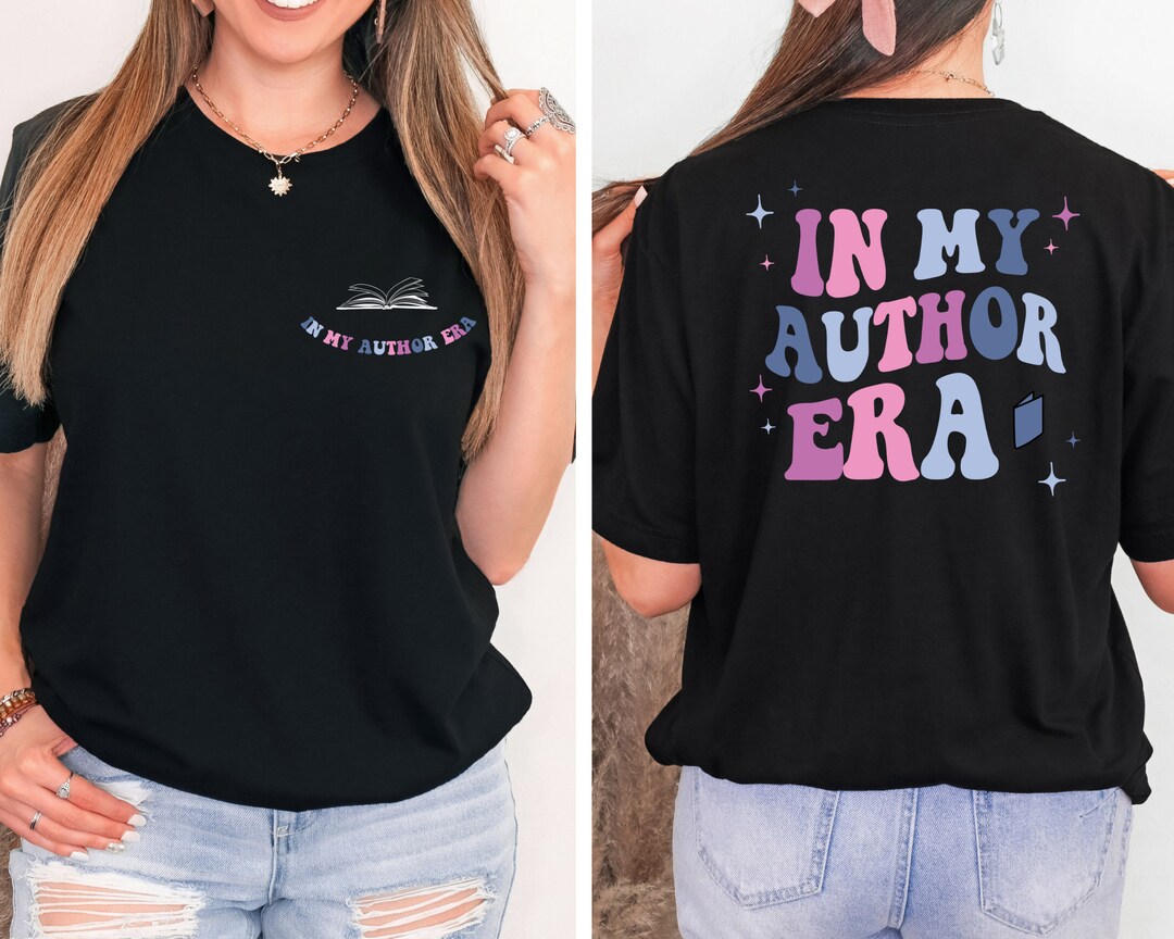 In My Author Era Shirt, Writer Shirt, Author Gift Tee, Custom Tshirt ...