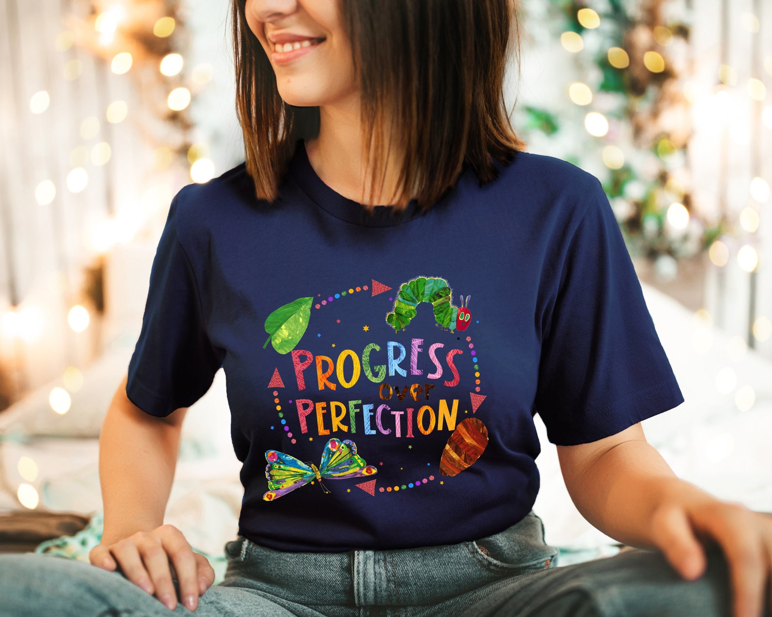 Progress Over Perfection Shirt, Friends Shirt, Very Hungry Caterpillar ...