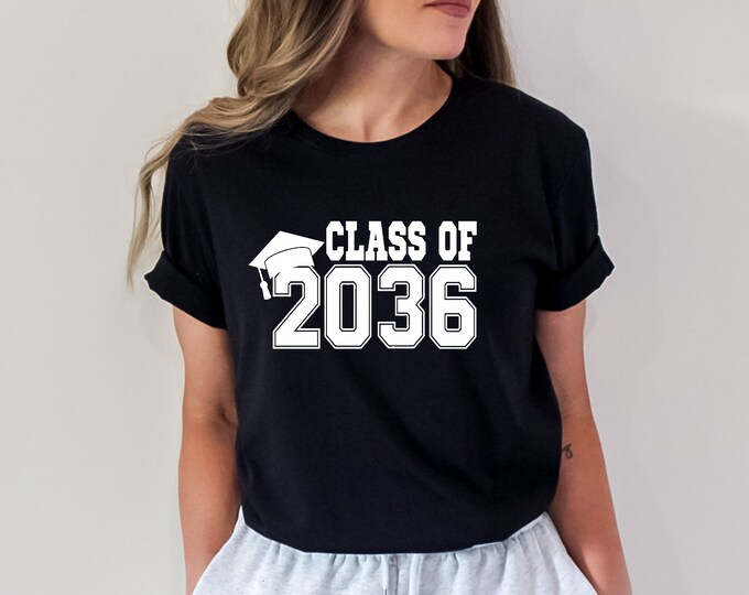 Graduation Gift,class of 2036 Shirt,last Day of School Tee,school Shirt ...