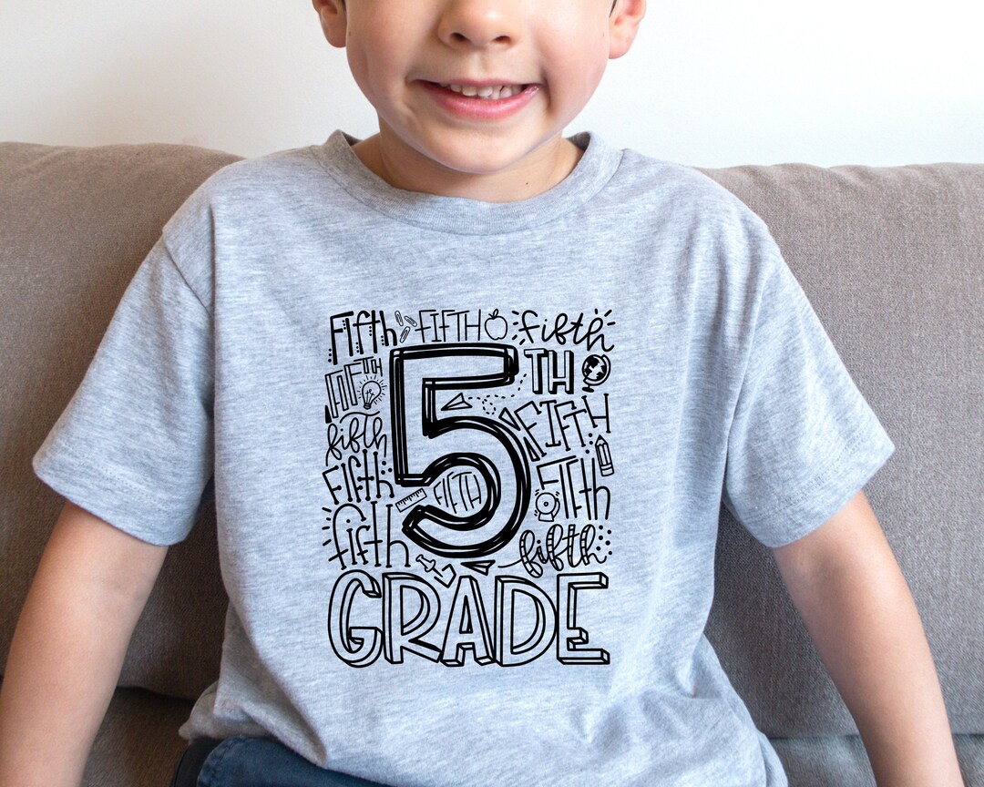 5th Grade Shirt, School Team Shirts, Fifth Grade Shirts, Grade Shirts ...