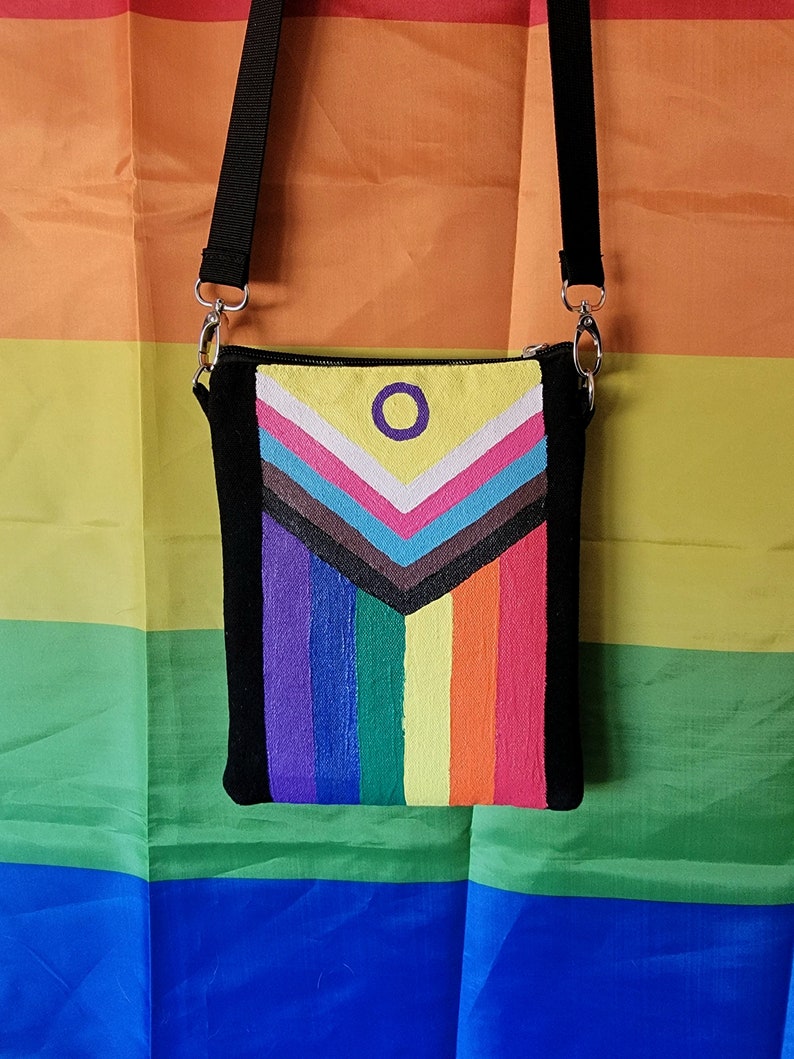 Lovebag Custom Hand Painted Pride Flags LGBTQ Rights Crossbody Bag - Etsy