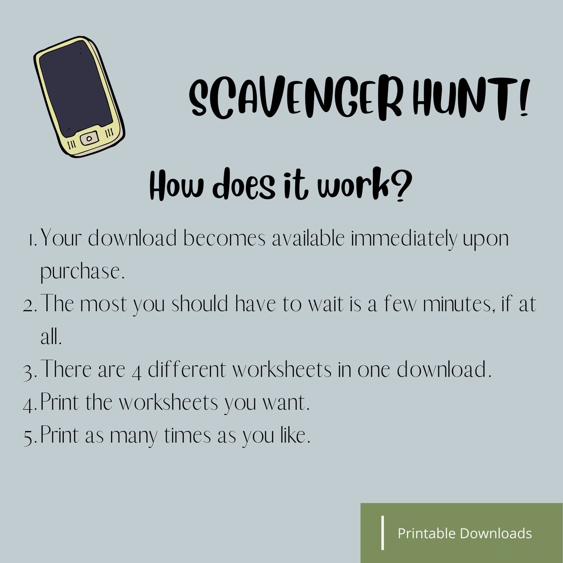 Phone Scavenger Hunt | Selfie Scavenger Hunt | Video Scavenger Hunt ...