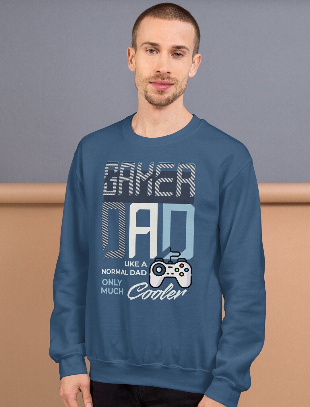 Gamer Dad Sweatshirt: Retro Video Game Birthday Crewneck - Etsy