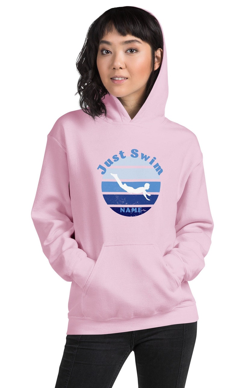 Personalized Swimmer Hoodie. Custom Swim Team Sweater, Swim Coach Gift ...
