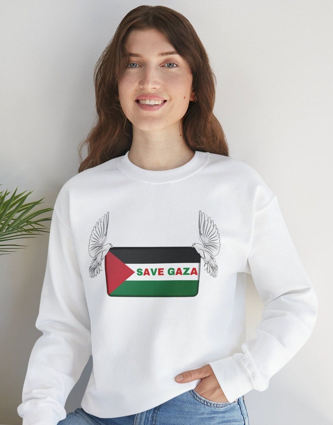 Save Gaza Sweater, Palestine Sweatshirt, Free Palestine Sweater ...