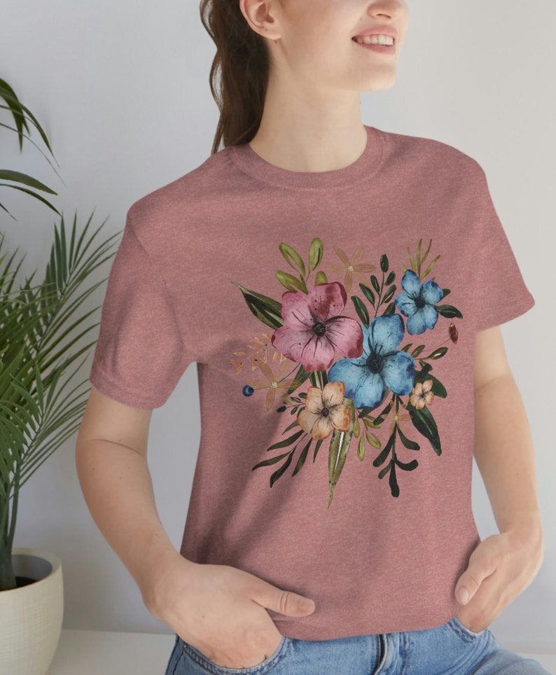 Botanical Shirt Wildflowers Shirt Gardening Shirt Wild - Etsy