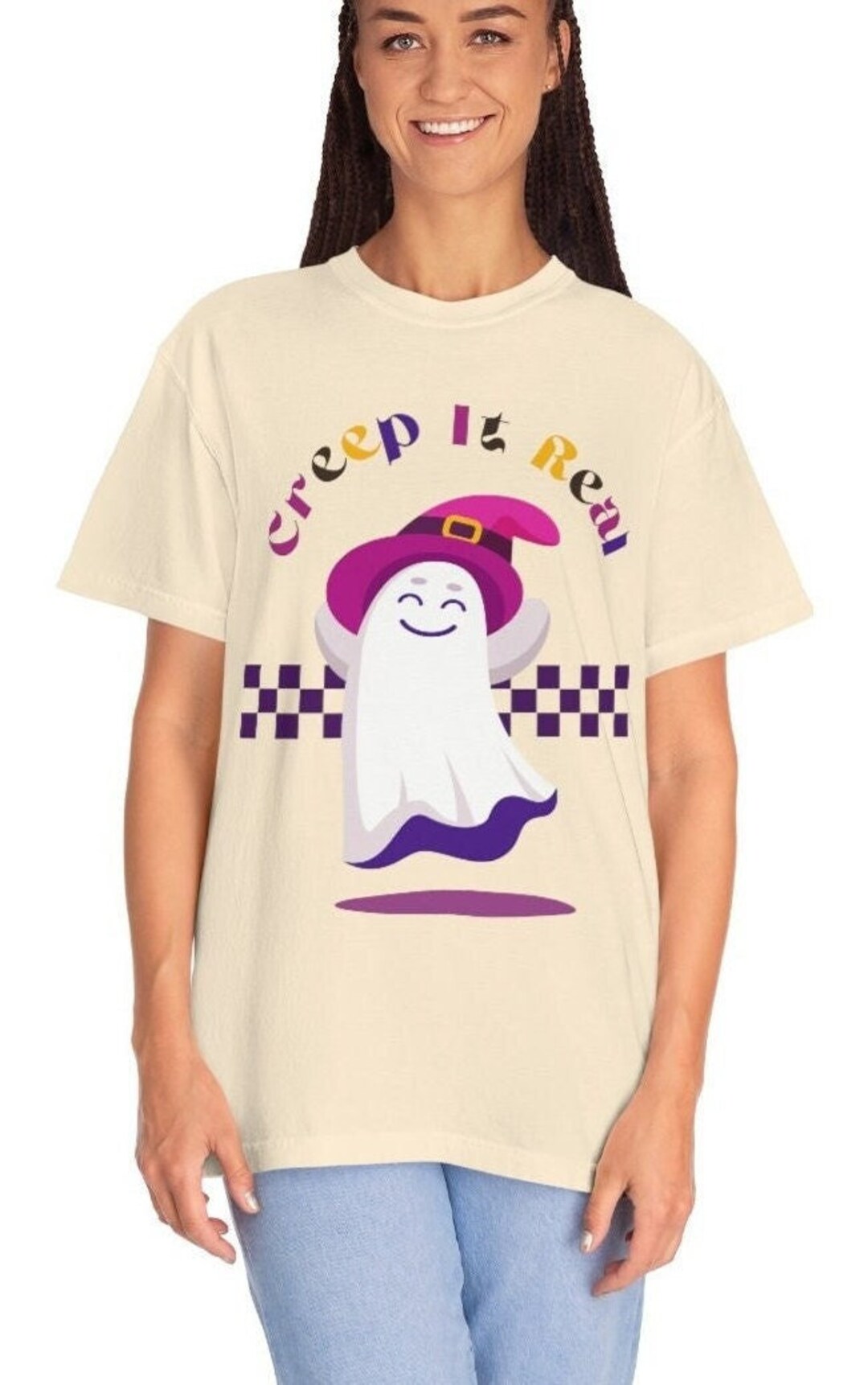 Comfort Colores Creep It Real Garment-dyed T-shirt, Adult Halloween ...