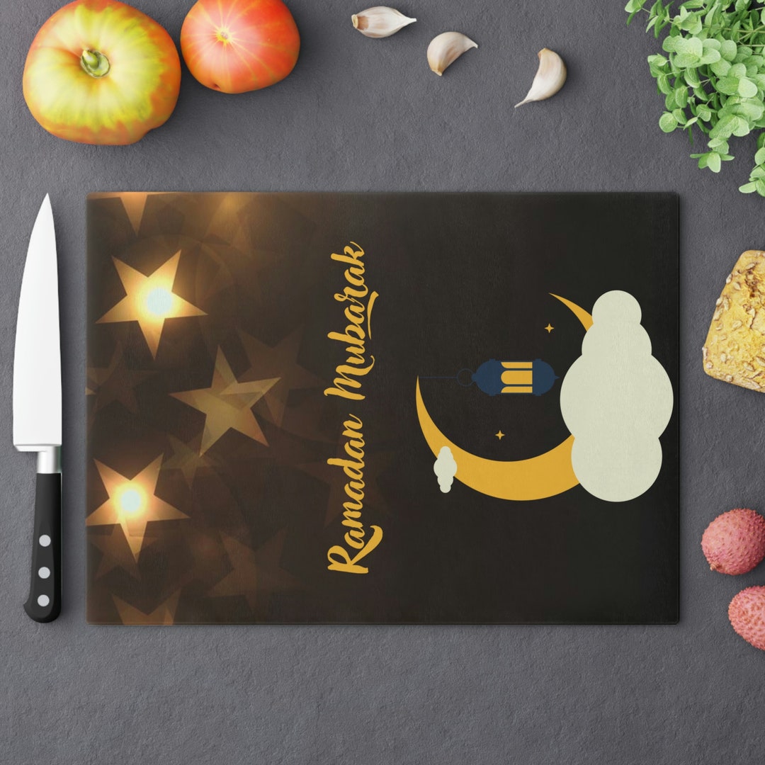 Ramadan Kitchen Cutting Board Gift, One Sided Ramadan Cutting Board - Etsy