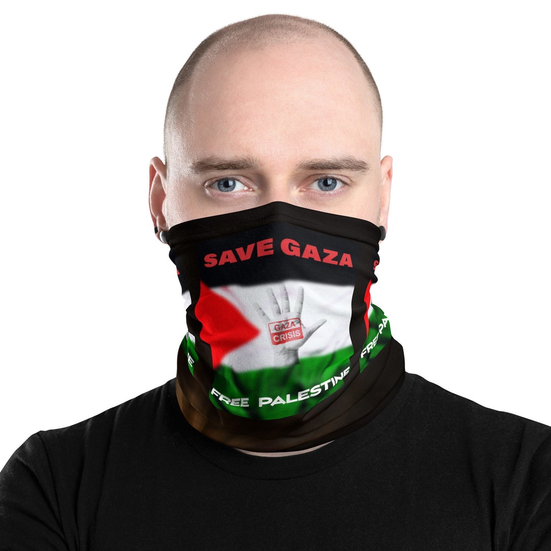 Free Gaza Neck Gaiter, Save Gaza Face Mask - Etsy
