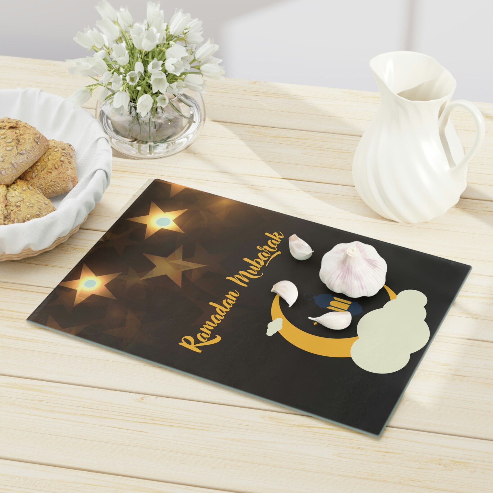 Ramadan Kitchen Cutting Board Gift One Sided Ramadan Cutting - Etsy