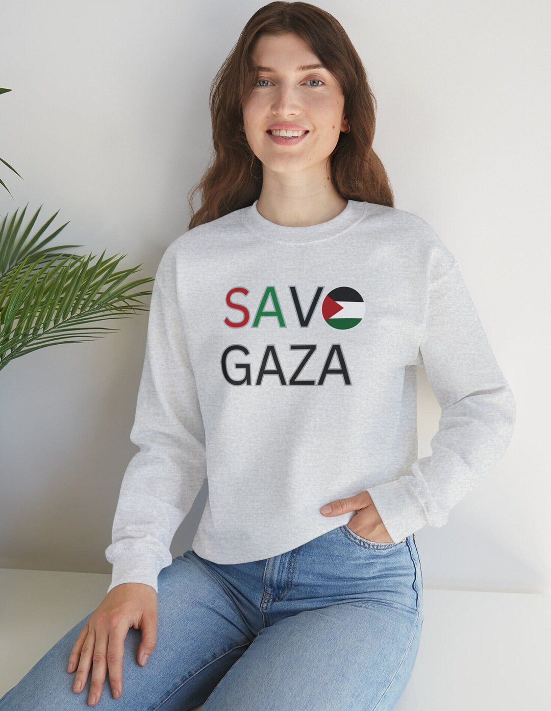 Save Gaza Sweater, Palestine Sweatshirt, Free Palestine Sweater ...