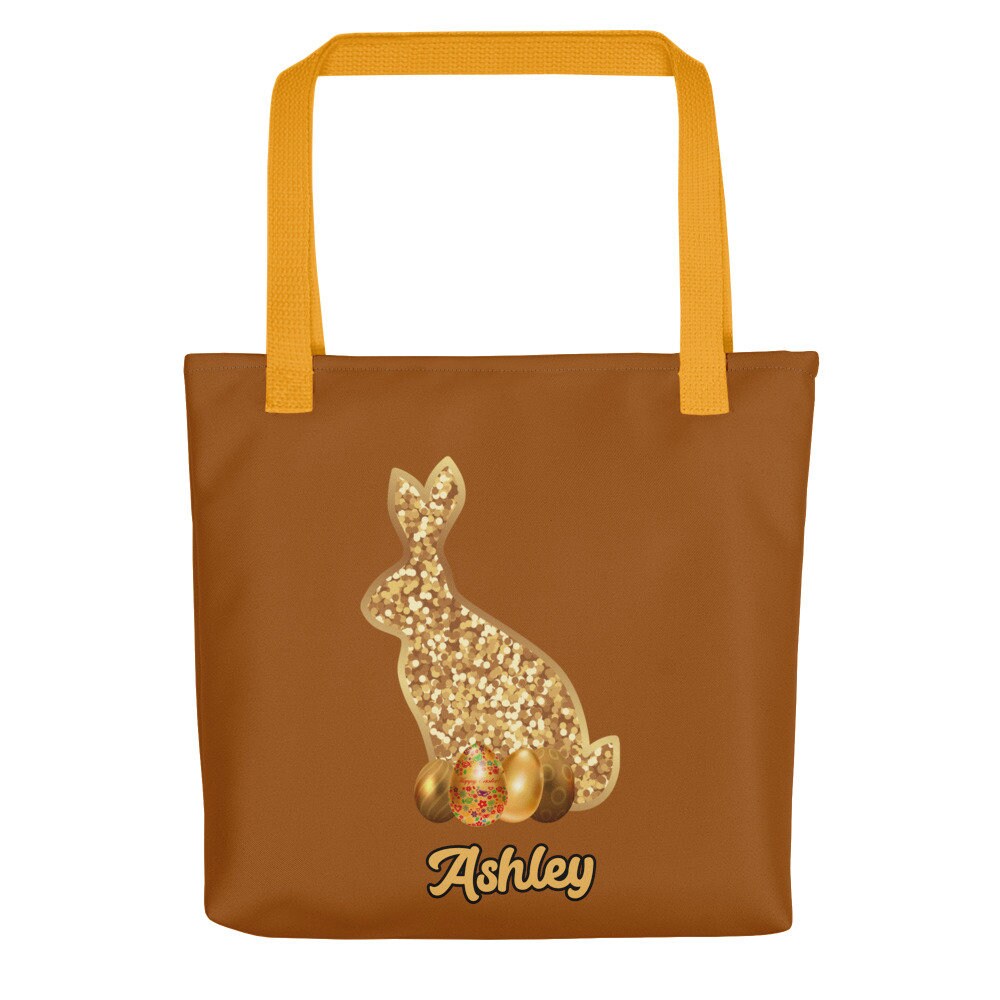 15 X 15 Bunny Personalized Easter Tote Bag Kids - Etsy
