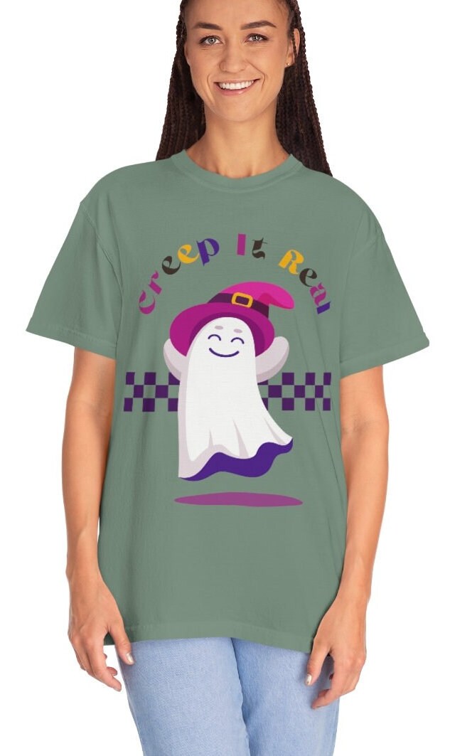 Comfort Colores Creep It Real Garment-dyed T-shirt, Adult Halloween ...