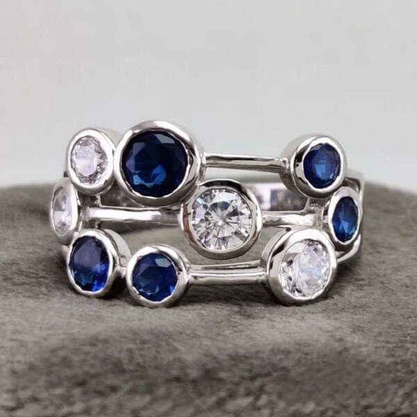 Bezel Set Stone Ring - Etsy