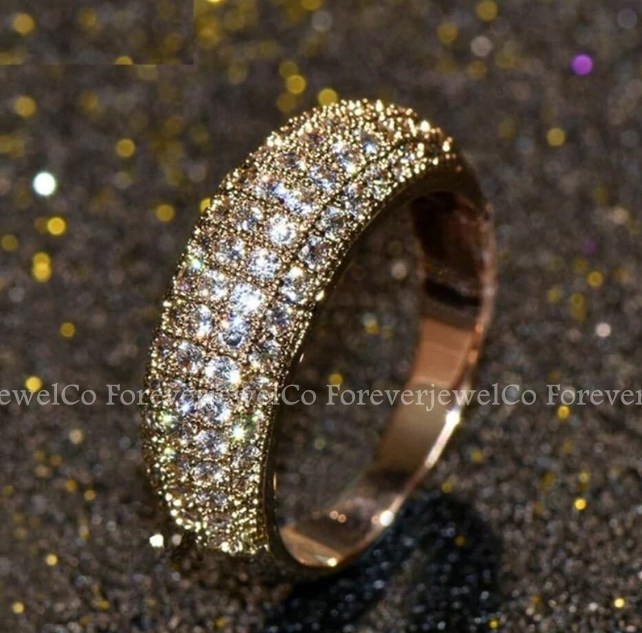 Dome Style Ring Women's Wedding Band Engagement Ring - Etsy