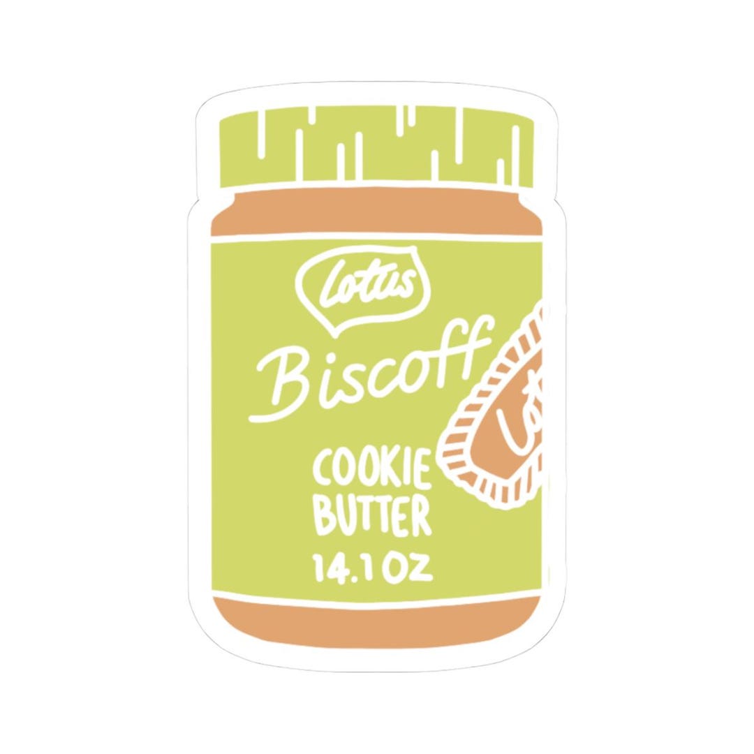 Biscoff Cookie Butter Glossy Sticker - Laptop, Journal, Scrapbook - Etsy