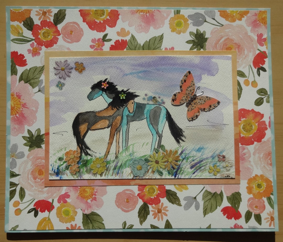 Girls Birthday Horse Gift. Baby Shower Horse Gift. Kids Playroom Horse ...