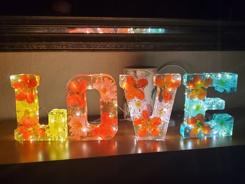 Large Resin Letters 6 Height - Etsy