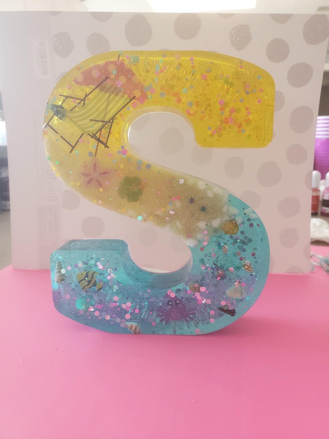 Large Resin Letters 6 Height - Etsy