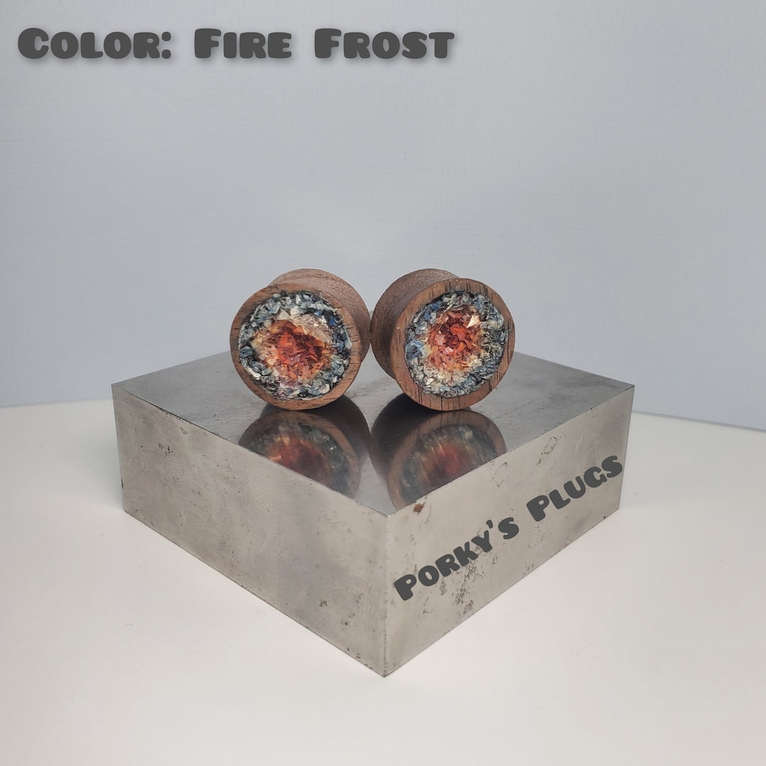 Custom Pair of Faux Geode Plugs - Etsy