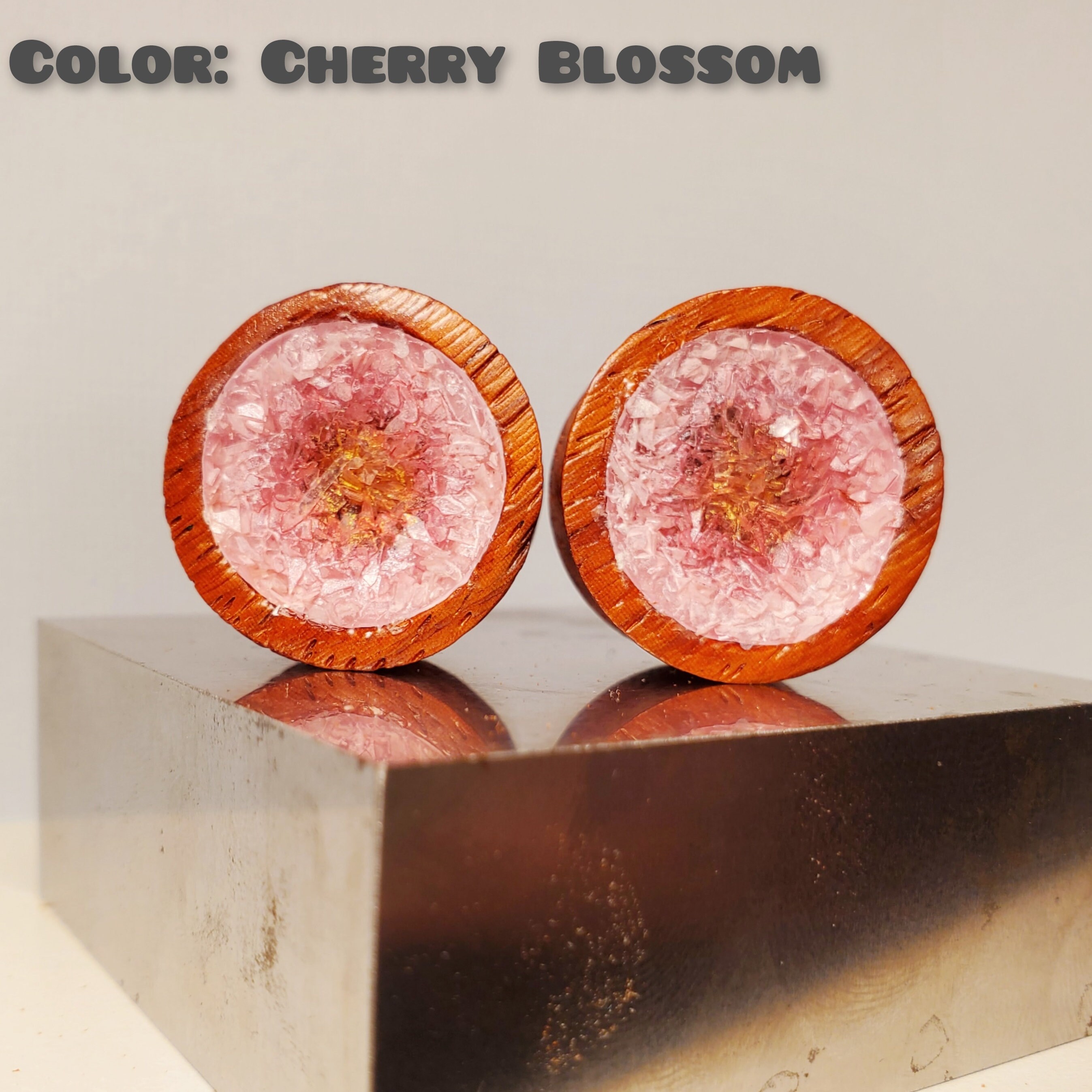 Custom Pair of Faux Geode Plugs - Etsy