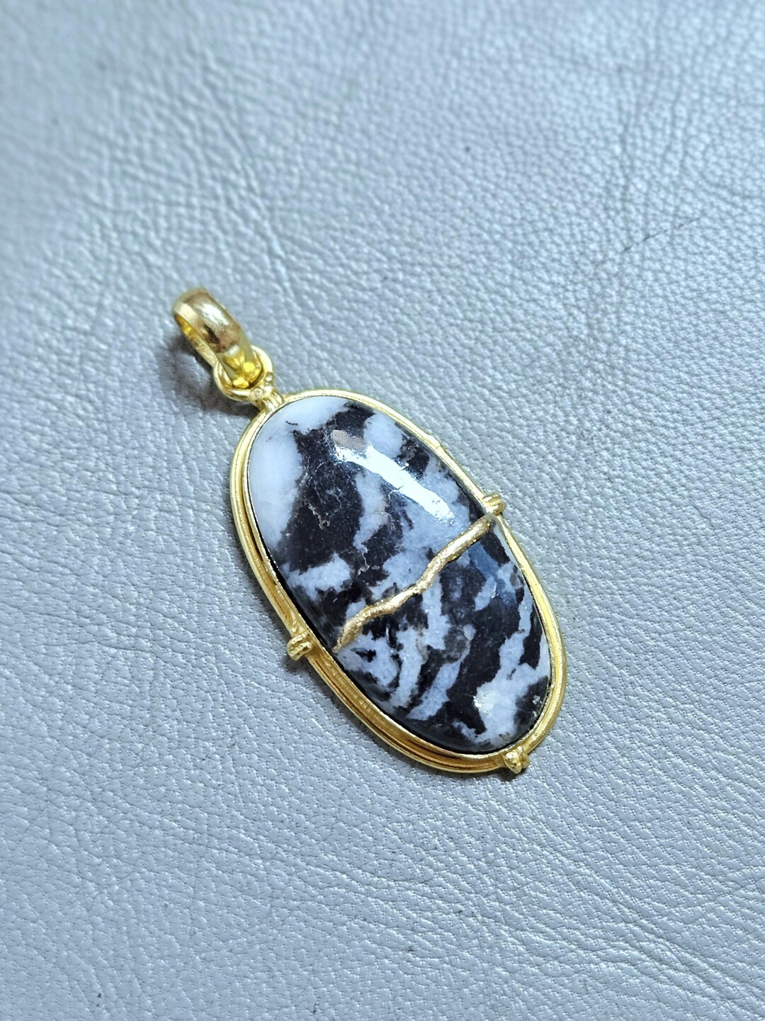 WABI SABI KINTSUGI Necklace Japanese Art Jewelry Handmade Gold Necklace ...