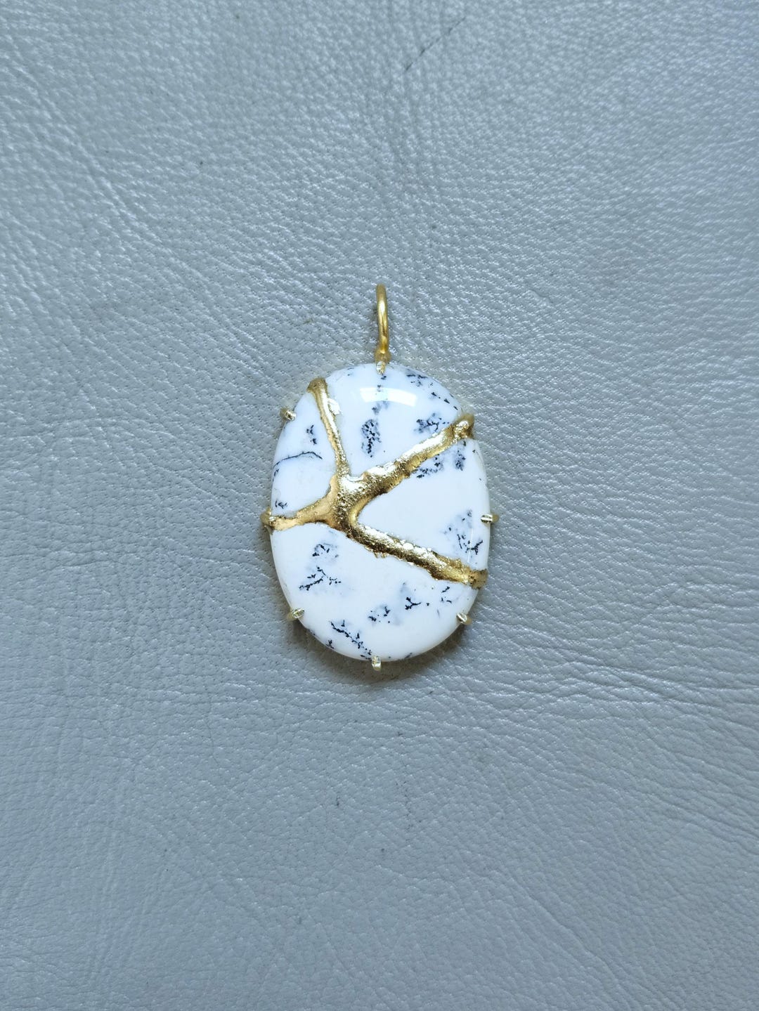 AGATE CRYSTAL NECKLACE Kintsugi Japanese Art Gift Jewelry Wabi Sabi Art ...