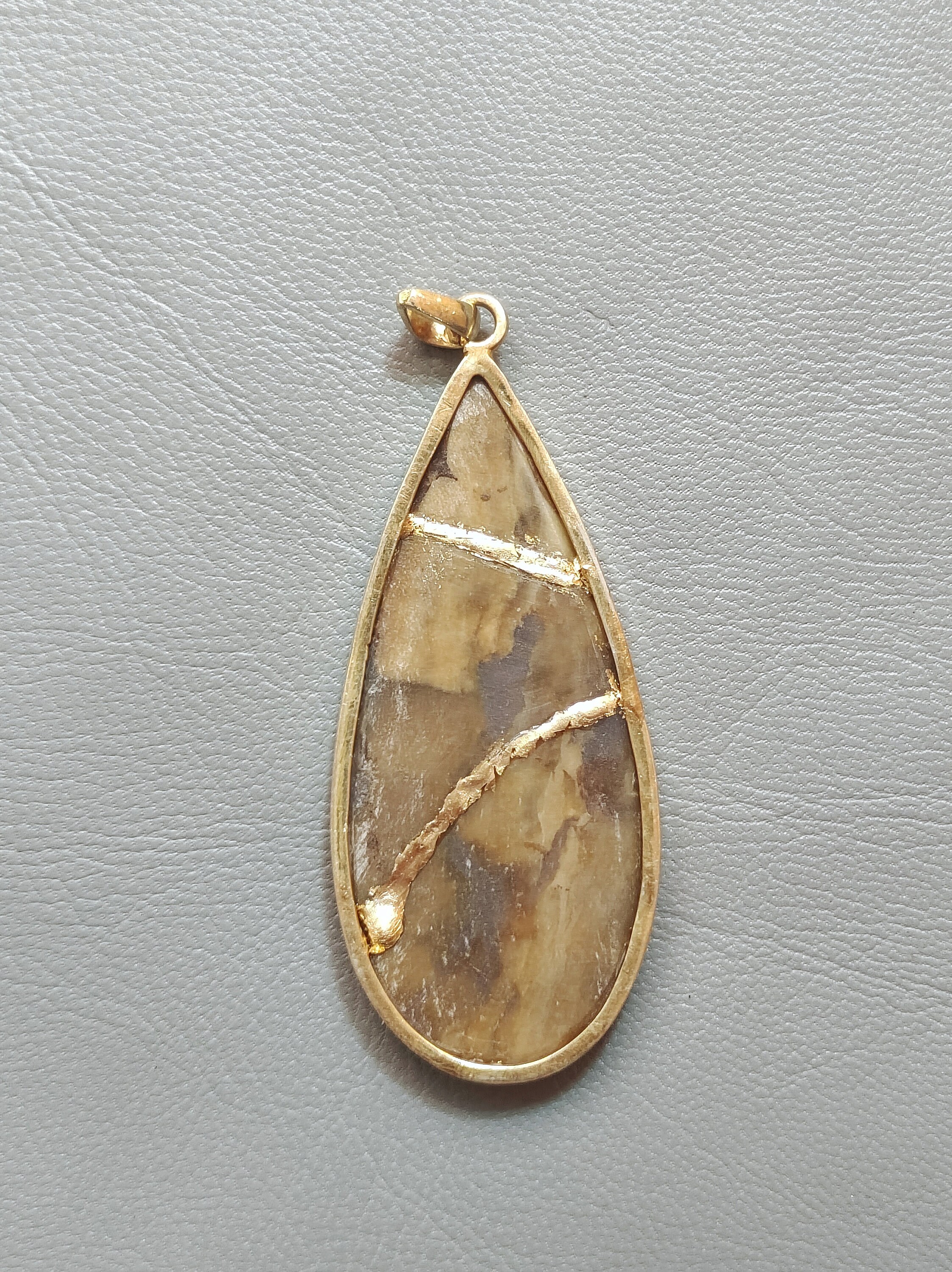 Pendant Repaired With Kintsugi Kintsukuroi Japanese Art 22k Gold Egg ...