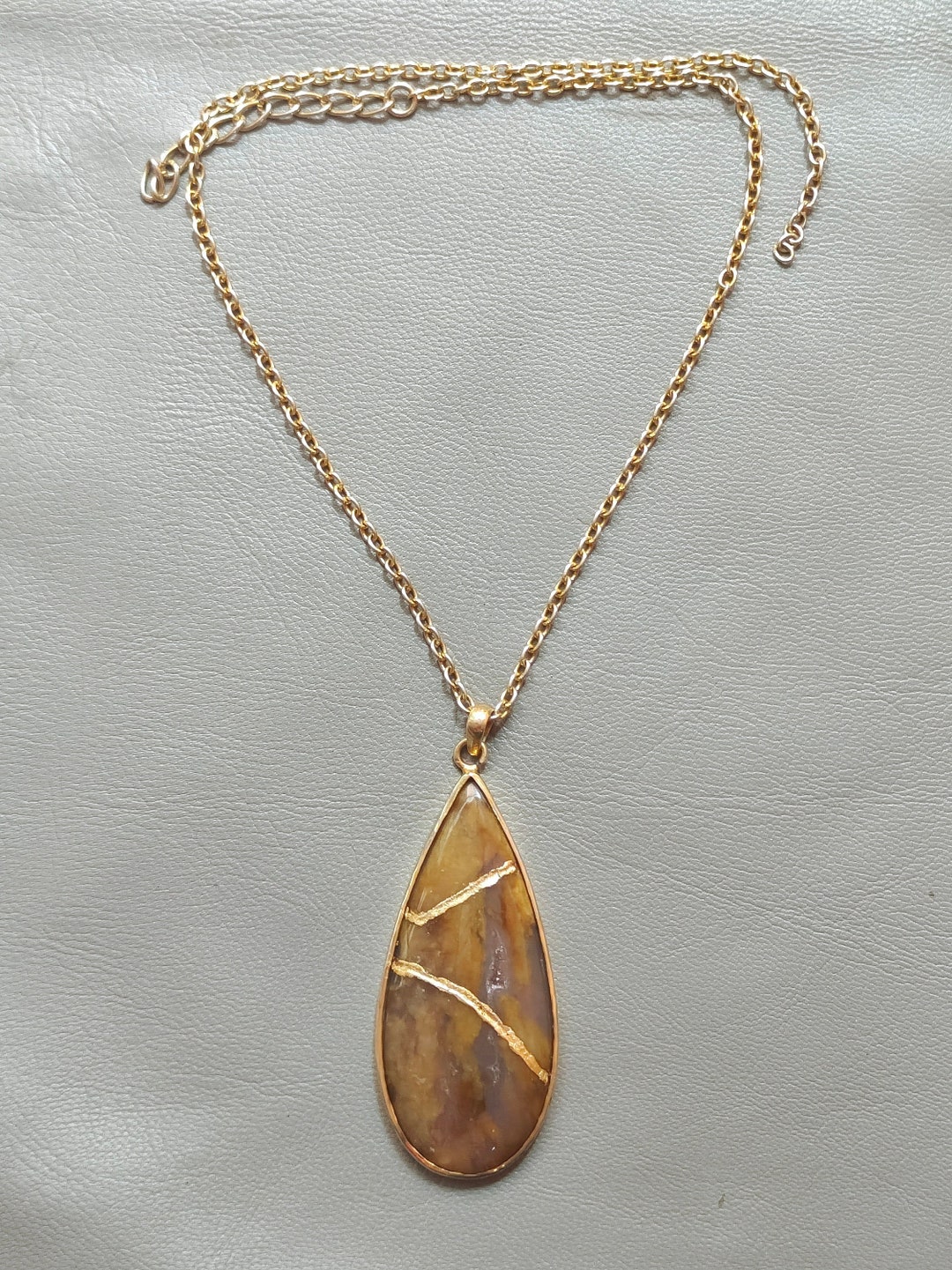 Pendant Repaired With Kintsugi Kintsukuroi Japanese Art 22k Gold Egg ...