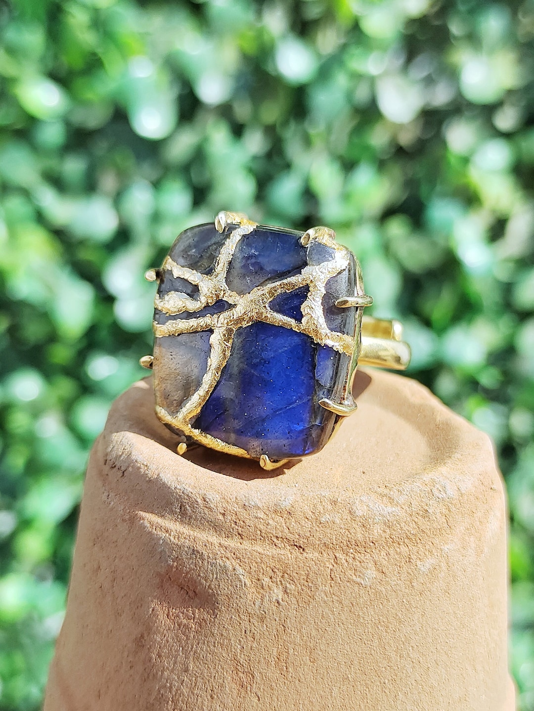 Mended by the Art of Japan Kintsugi Ring for Motivation Brass Ring ...